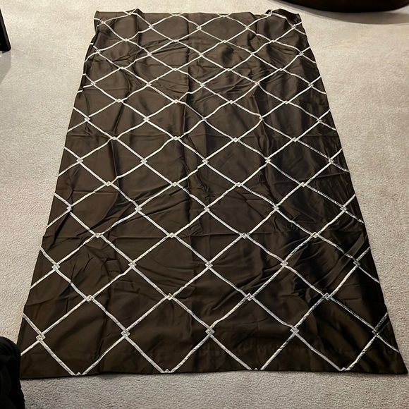 Bombay | Accents | 2 Curtain Panels In Chocolate Brown With Decorative ...